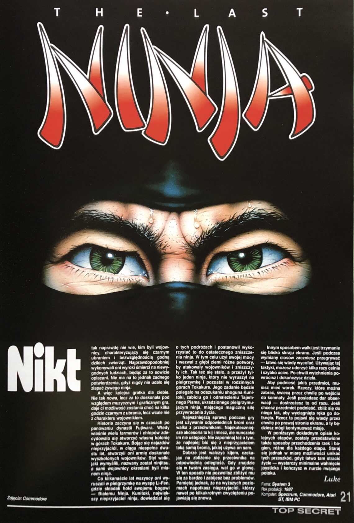 Top Secret - pierwszy polski magazyn "gaming'owy"... - Retro HC Lab